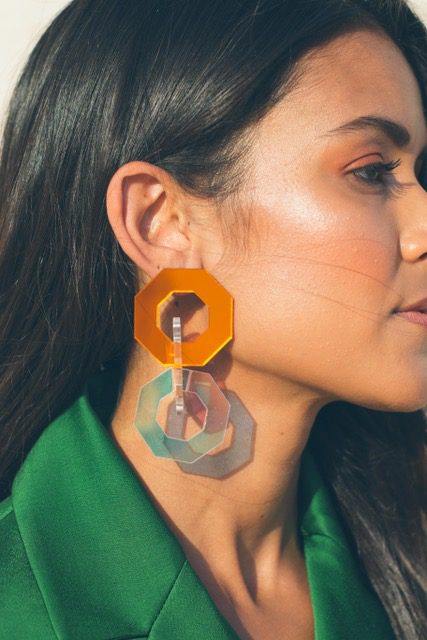 IRIS CHAIN - Pendientes de Metacrilato