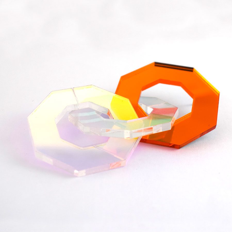 IRIS CHAIN - Pendientes de Metacrilato